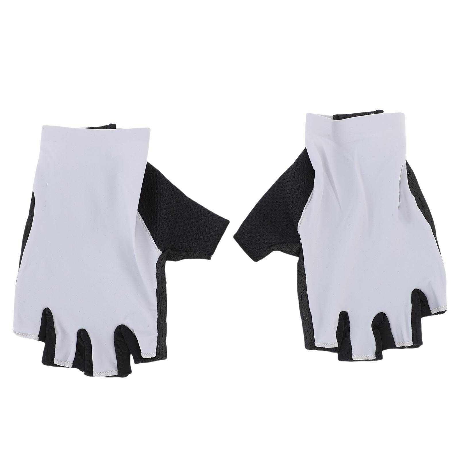 1 пара велосипедных перчаток без пальцев, амортизирующие, спортивные, для мужчин и женщин, противоскользящие, дышащие, для шоссейного велоспорта, с 3D-печатными подушечками на ладонях, серые, размер M