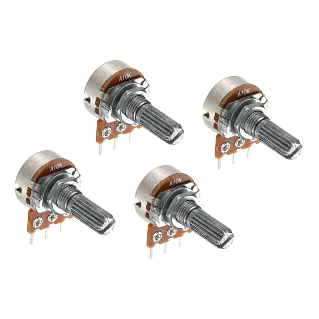 Потенциометр гитарный 10 кОм аудиоусилитель, с раздельной шейкой