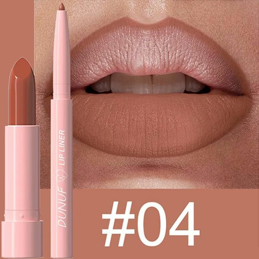 Долговечный матовый водонепроницаемый карандаш для губ, легко наносящийся.