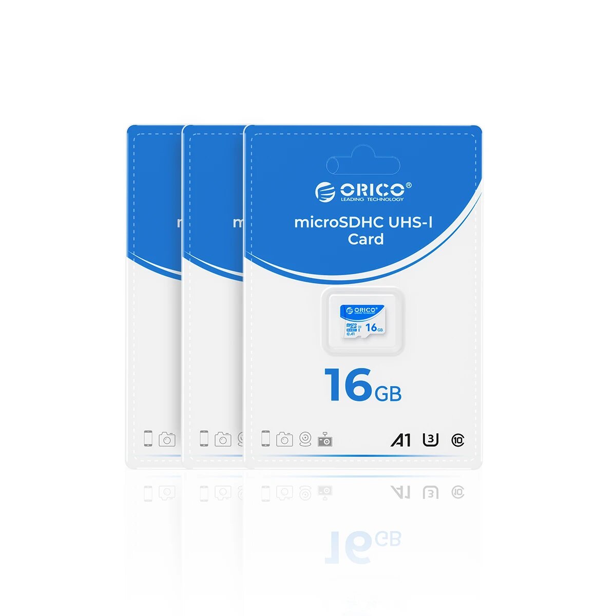 ORICO карта памяти microSDXC 16/32/64/128 ГБ 3 PCS 16GB