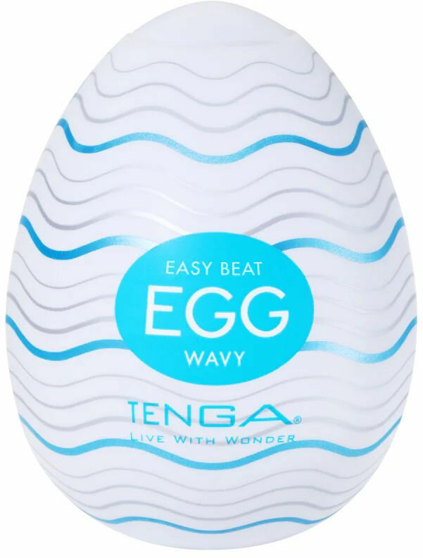 Японский мастурбатор яйцо Tenga Egg Wavy New из эластичного материала