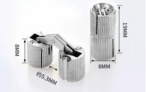 Петля ломберная скрытая цилиндрическая для стола трансформер D8 2 шт.