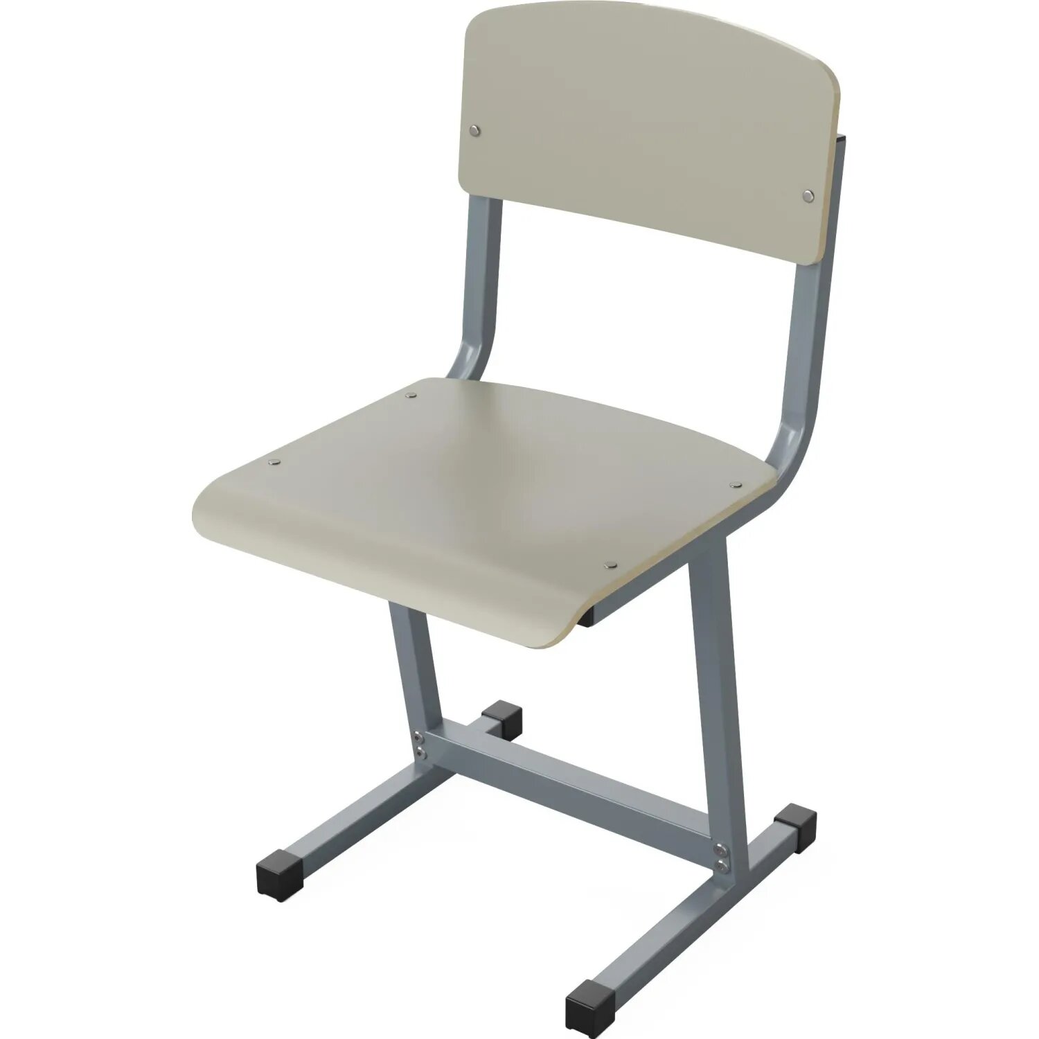 Стул ученический MET_Комус Мебель 6р. г. серый/серый New