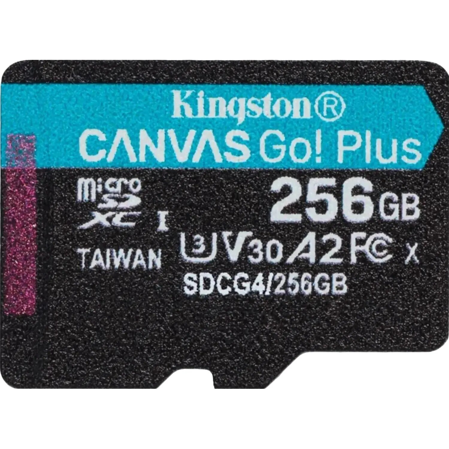 Карта памяти microSDXC Kingston 256G Go Plus G4 200R V30 адапт. SDCG4/256GB
