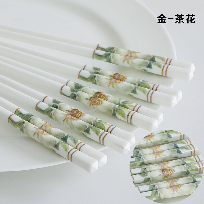 Новые керамические палочки для еды из костяного фарфора без плесени и скольжения для домашнего использования