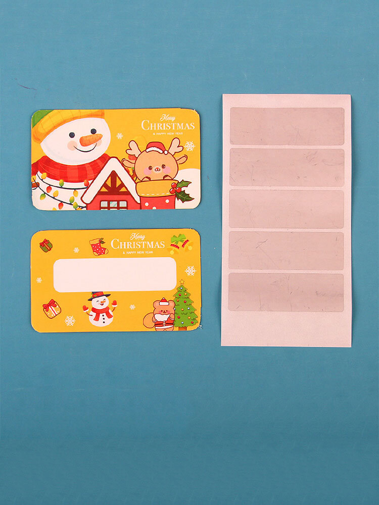 Рождественские скретч-открытки, интерактивные карточки для детей и родителей, новогодняя лотерея, поздравительные открытки и призы для школьников