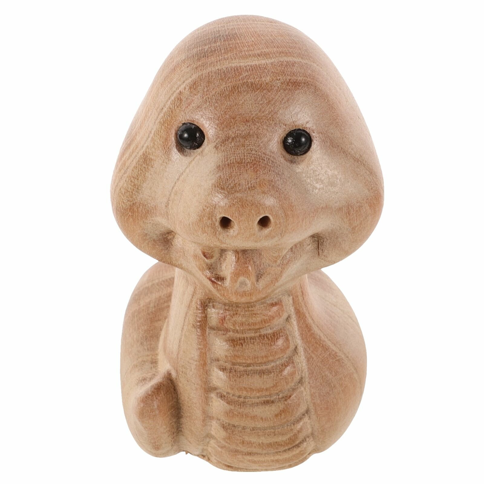 Деревянная фигурка змеи 2025 года, резная ручная работа, для домашнего декора