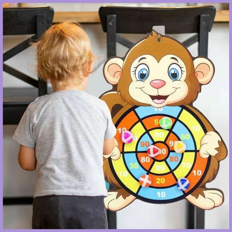 Детские игрушки, Детская складная мишень с липким мячом, интерактивное метание родителей и детей