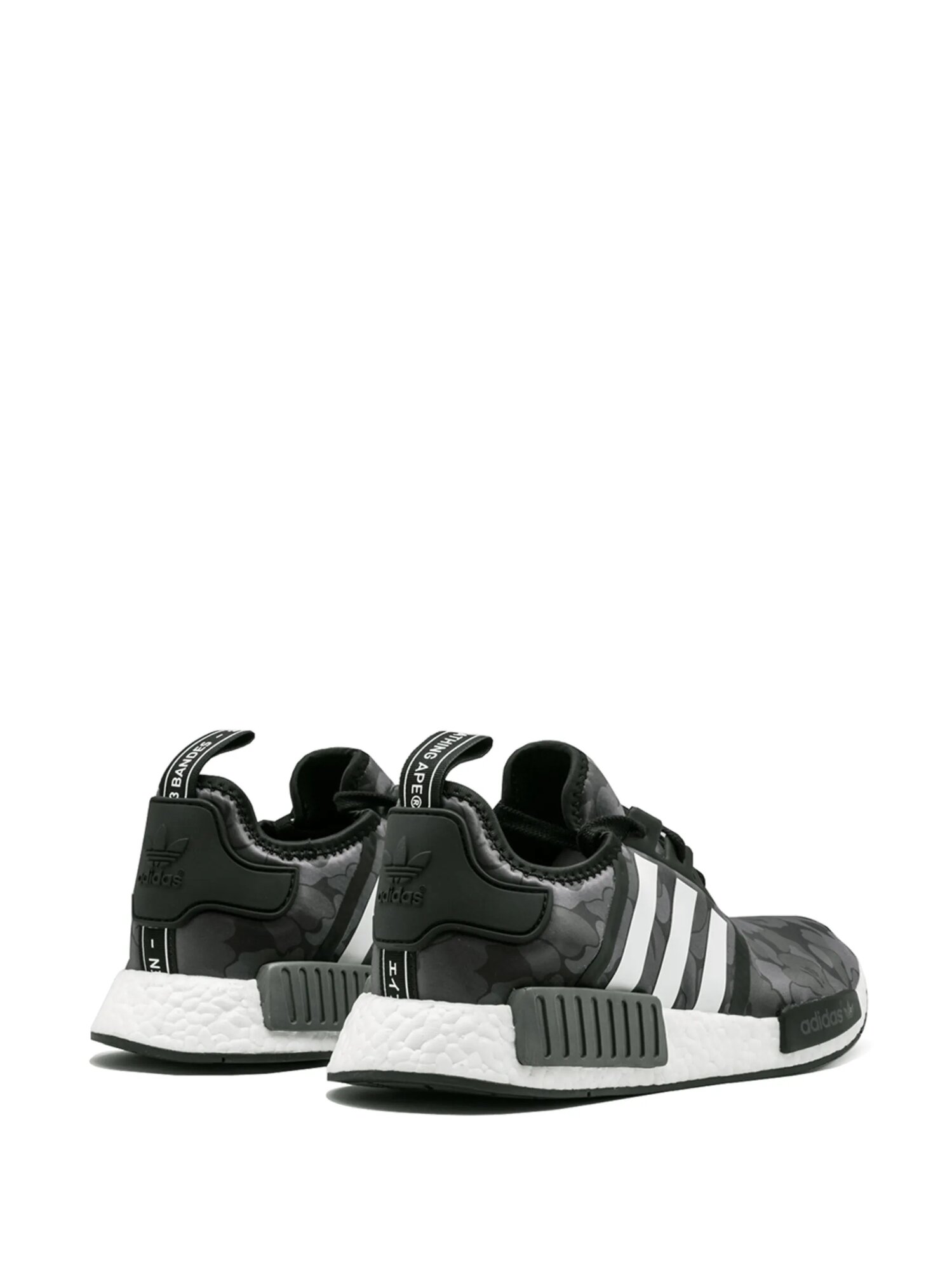 Кроссовки adidas NMD R1 Bape, размер 5 US, чёрный — фото 1