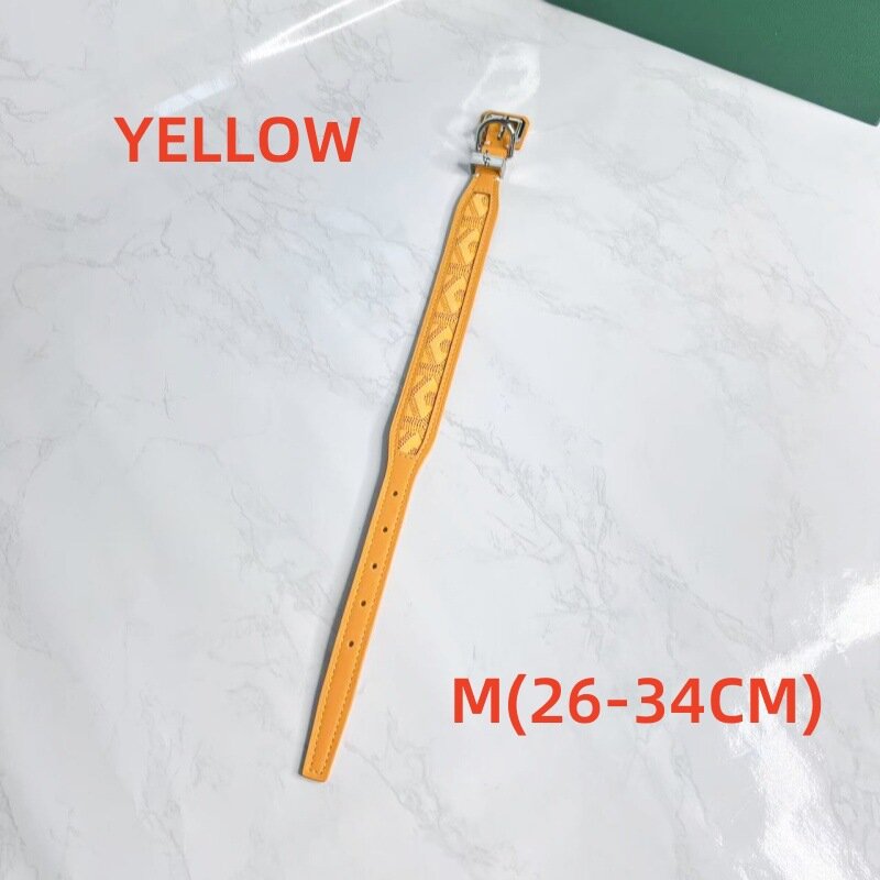 Ошейник для собак из кожи PetCollar, маленький и средний, товары для домашних животных Goyard, ошейник для кошек и французских бульдогов, маленький