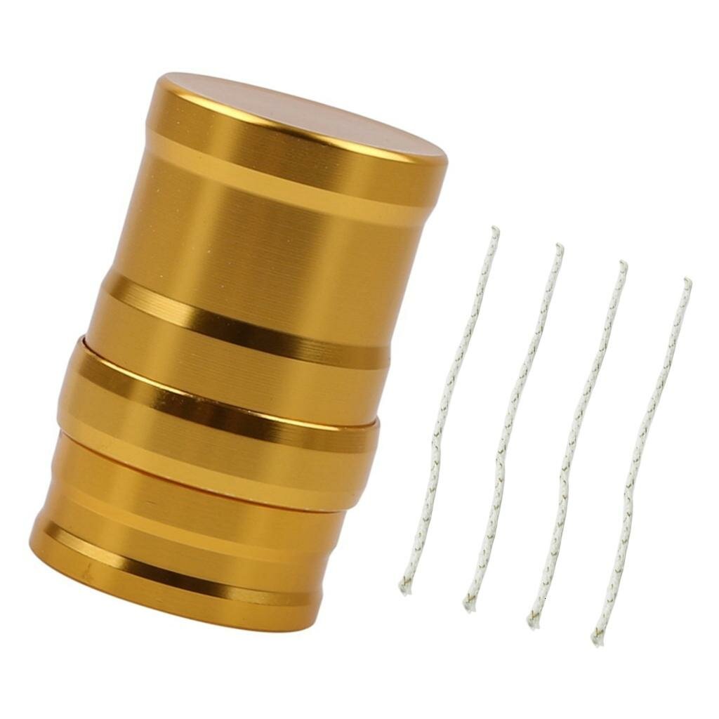 Компактная спиртовая горелка с 4 фитилями из металла