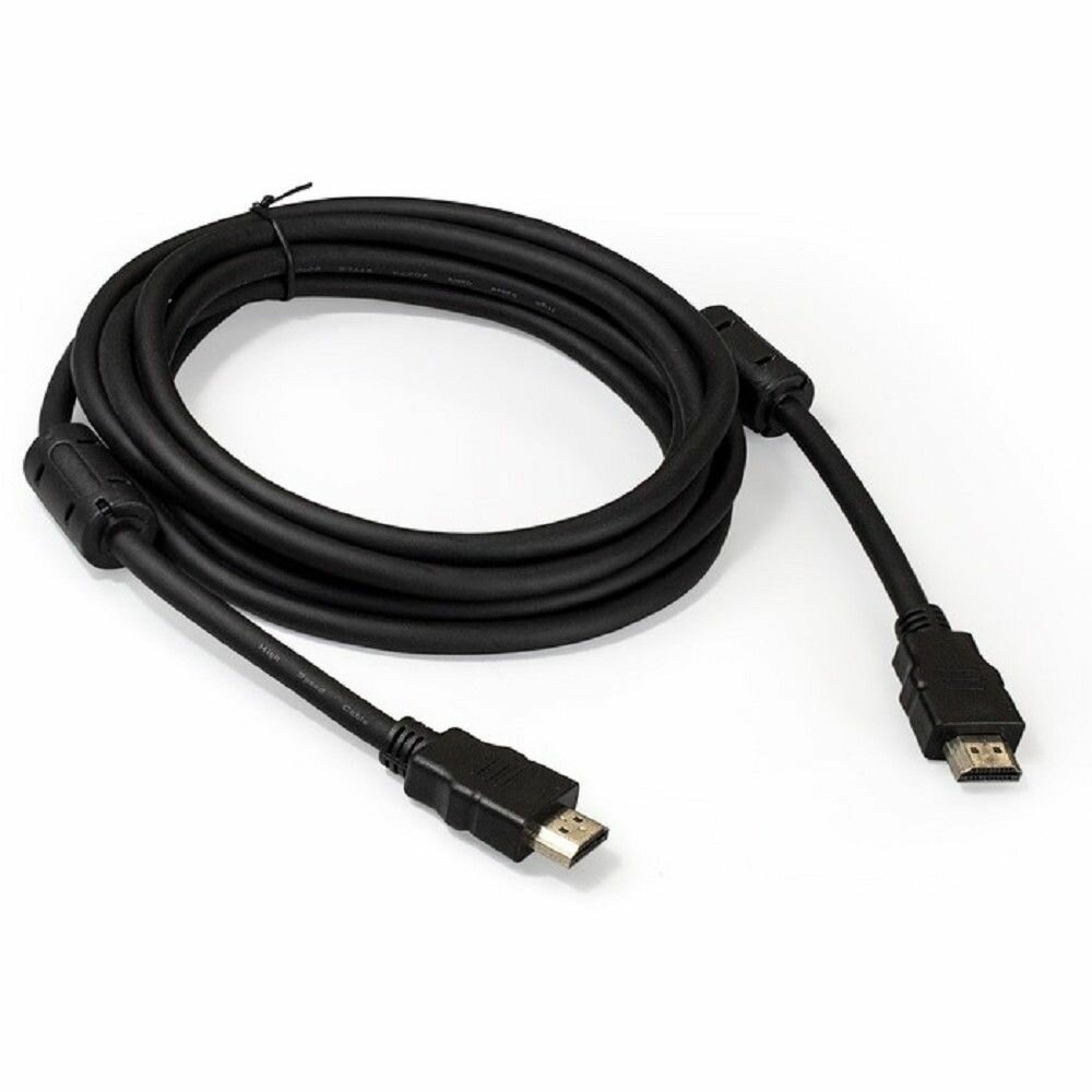 EXEGATE кабели EX287724RUS Кабель HDMI EX - CC - HDMI2 - 3.0F 19M 19M, v2.0, 3м, 4K UHD, Ethernet, ферритовые кольца, позолоченные контакты