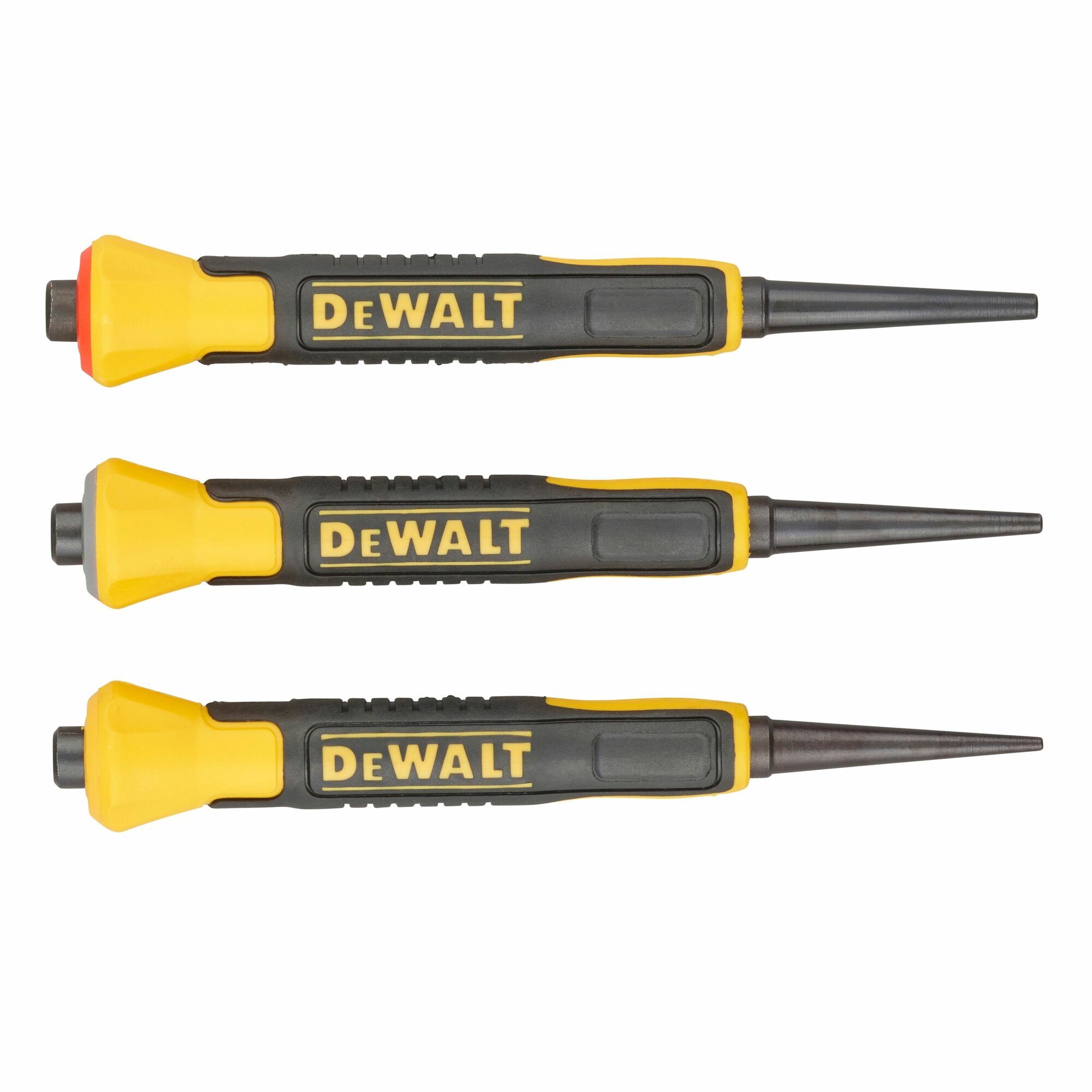 Набор добойников Dewalt Bi-Material Grip 3 шт DWHT0-58018