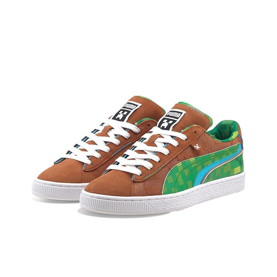 Кроссовки PUMA Suede, размер EU 42 стопа (27CM), коричневый — фото 1