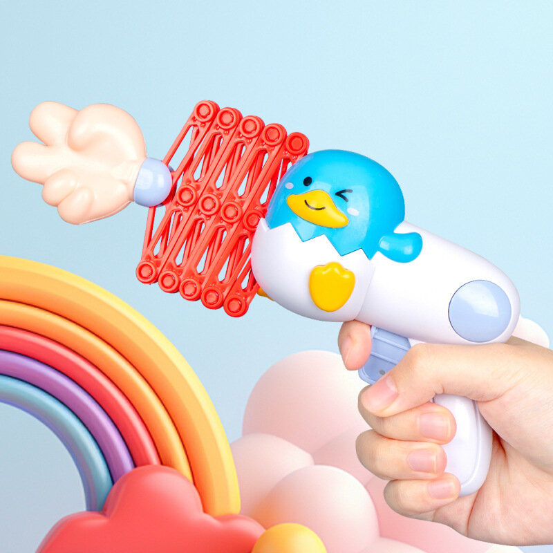 Детская игрушка для снятия стресса: пружинный зажим в виде утки, рок-бумага-ножницы для детей