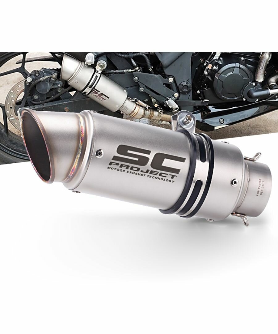 Универсальный выхлопной глушитель для мотоцикла SC PROJECT 300мм