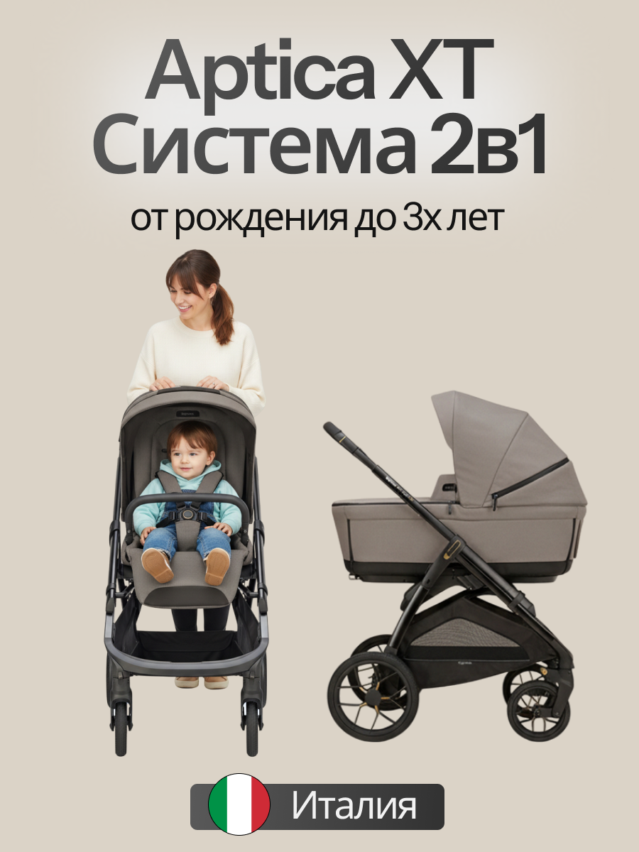 Коляска 2 в 1 Inglesina Aptica XT Tundra Beige