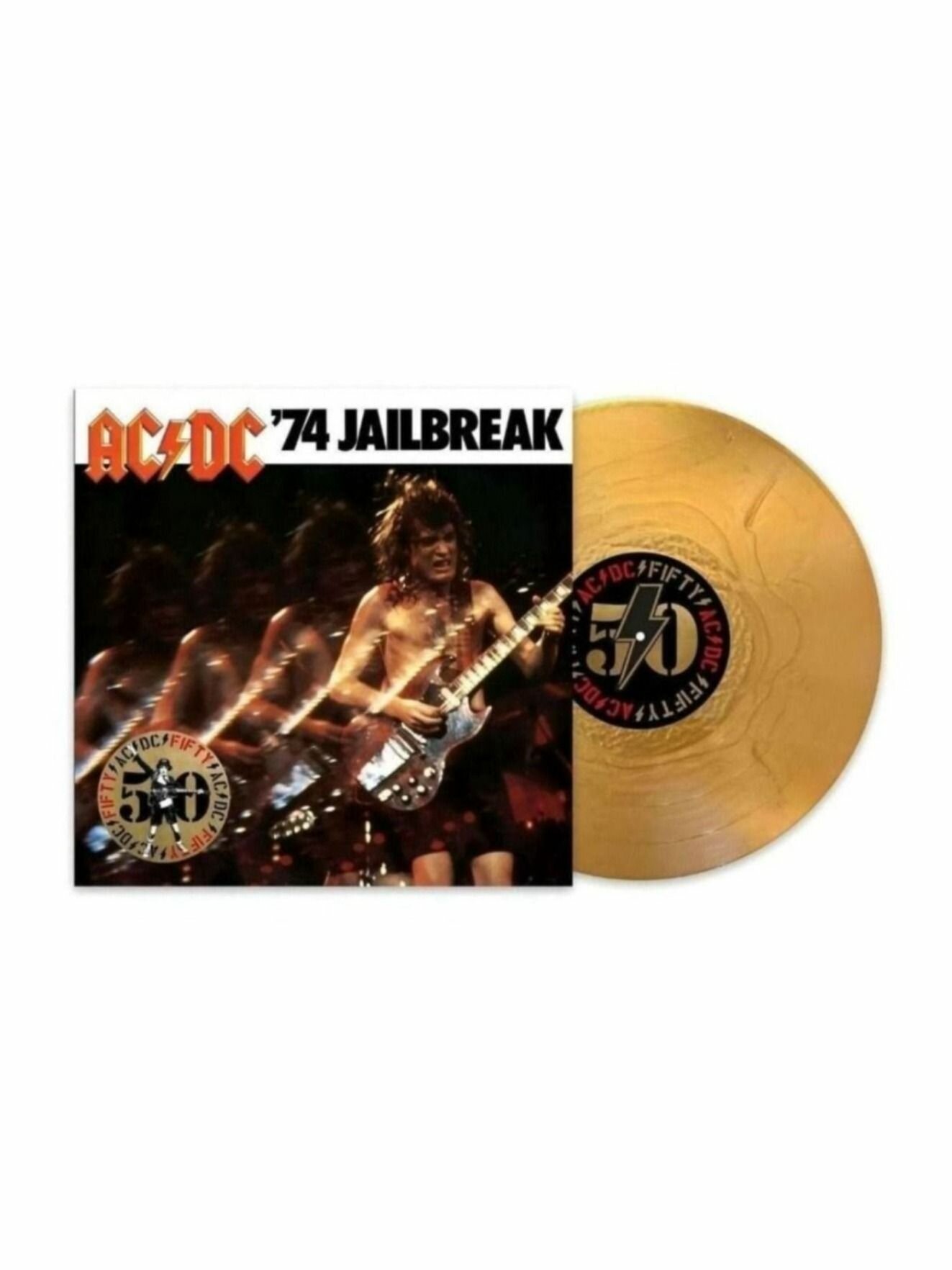 Виниловая пластинка AC/DC - '74 Jailbreak, Limited Edition, Gold vinyl 50th Anniversary Edition Новый, Ori*inal