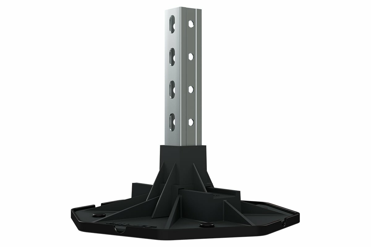 Кровельная опора HILST PLATFORM ML 345х345х55 мм без корректора наклона c антивибрационным ковриком, 1 шт. HLML