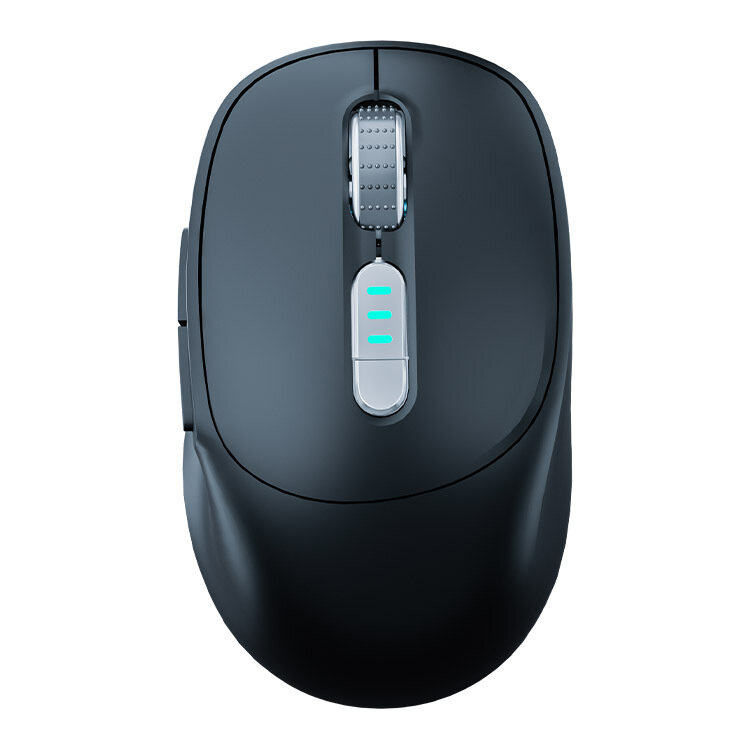 M9 AI Умная мышь с беспроводным 2.4G, Bluetooth и проводным подключением 3 в 1 - черный цвет для компьютера и планшета