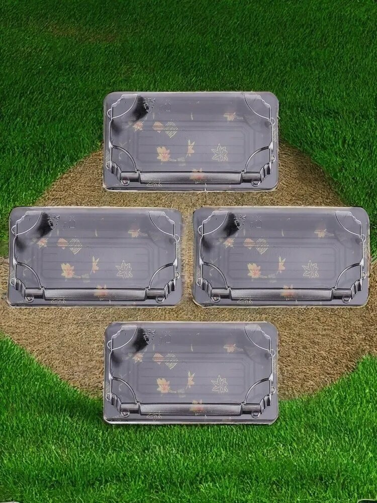 Одноразовый пластиковый контейнер для суши прозрачный набор из 50 штук для хранения пищи