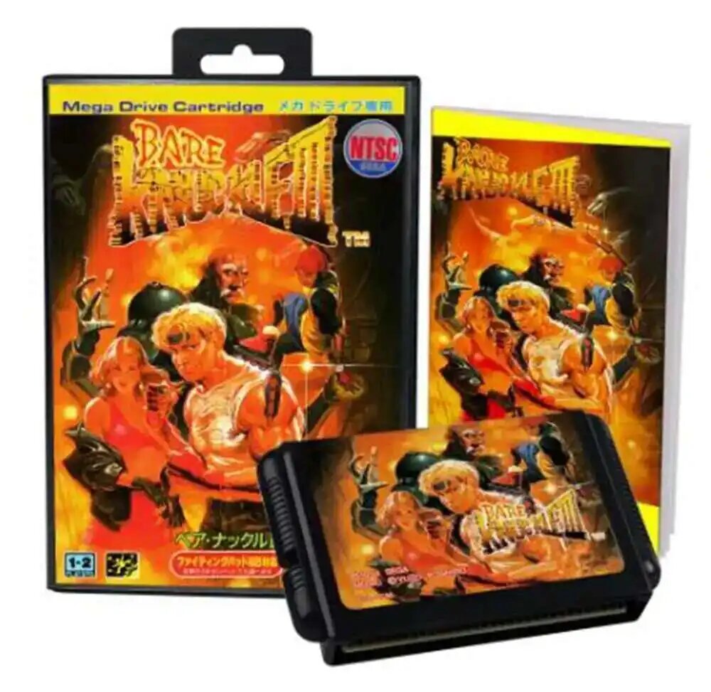 Bare Knuckle 3 с коробкой и руководством для 16-битной игровой картриджа Sega MD System Megadrive Genesis