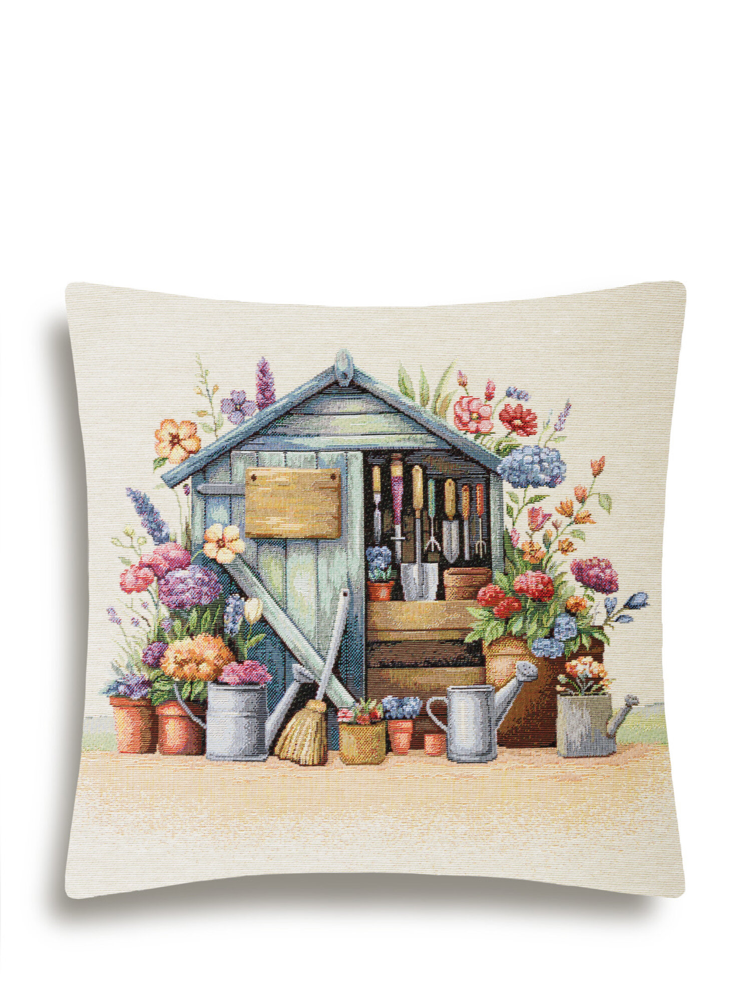 Наволочка гобеленовая Le Gobelin Сад Цветущий уголок 45х45 см