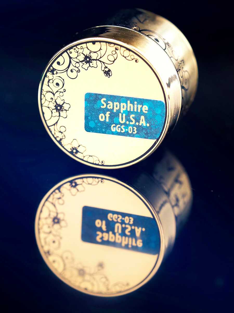 Nail Club Гель-краска для ногтей с блёстками GGS-03 Sapphire of U.S.A.