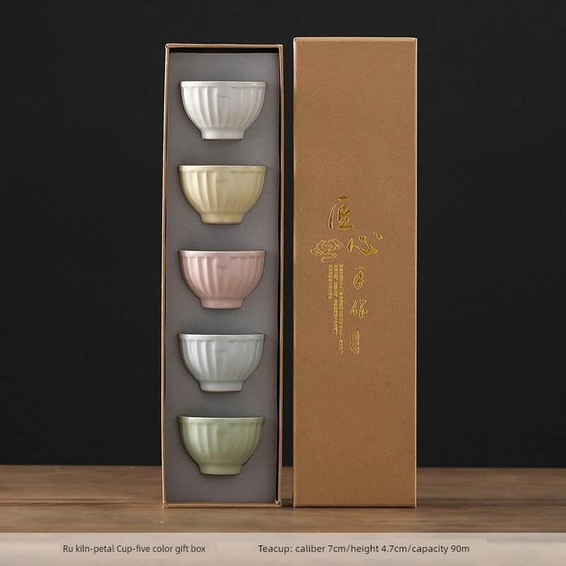 Красочный чайный набор из керамики с глазурью под кракелюр, чашка мастера, чашка для дегустации, чайная чаша,