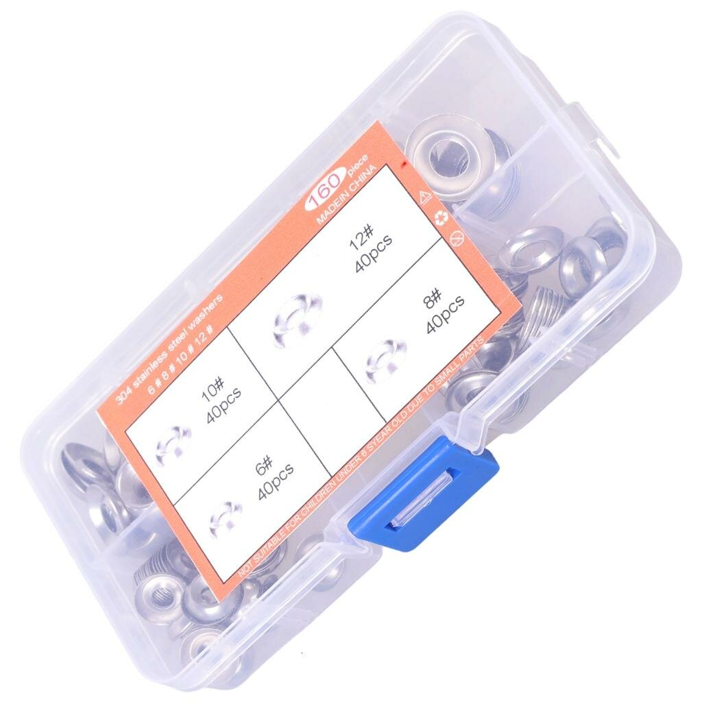 Конические декоративные шайбы с потайной головкой, 160 штук