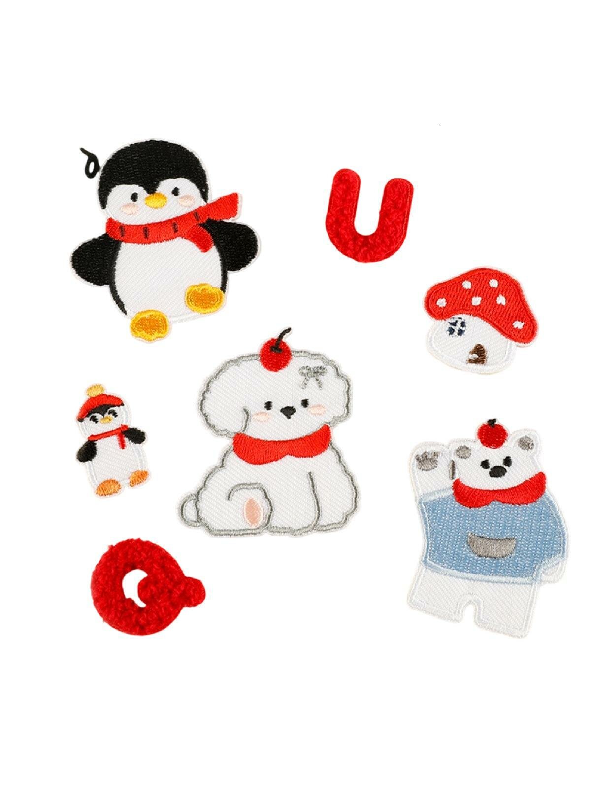 Животные — термонаклейки из полиэстера для одежды