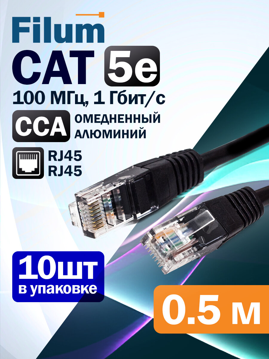 Комплект Filum FL-U5-1M-BK/10