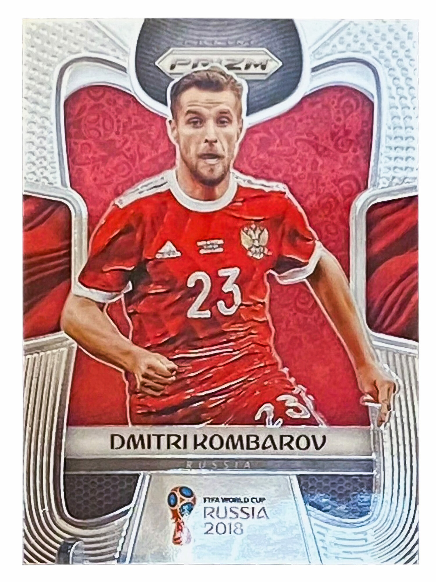 Коллекционная карточка Panini Prizm FIFA World Cup Russia 2018: #169 Dmitri Kombarov - Base