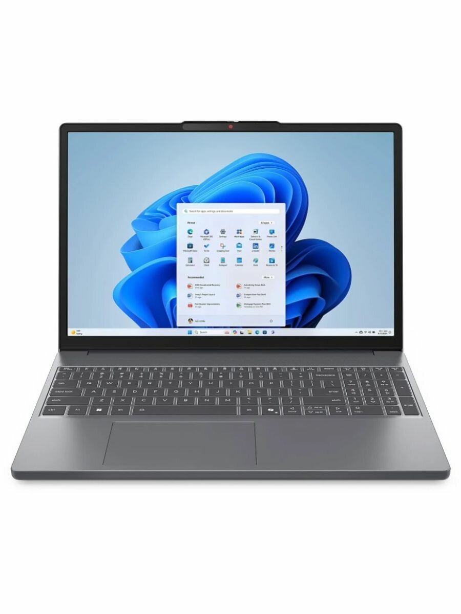 Ноутбук Lenovo IdeaPad Slim 3 15ARP10 (Ryzen 7 7735HS 3.2Ghz/16Gb DDR5/SSD512Gb/AMD Radeon 680M/15.3"/noOS/Luna Gray) (83K7000XRK)