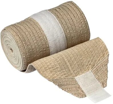 Бинт эластичный УНГА 5 м*10 см в/р, размер - 5 м х 10 см, бежевый