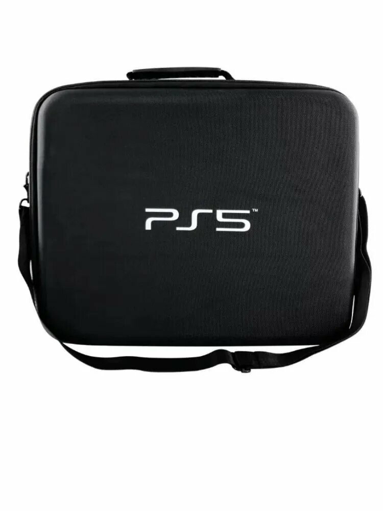 Стильная черная сумка для транспортировки и хранения консоли PlayStation 5 и геймпадов
