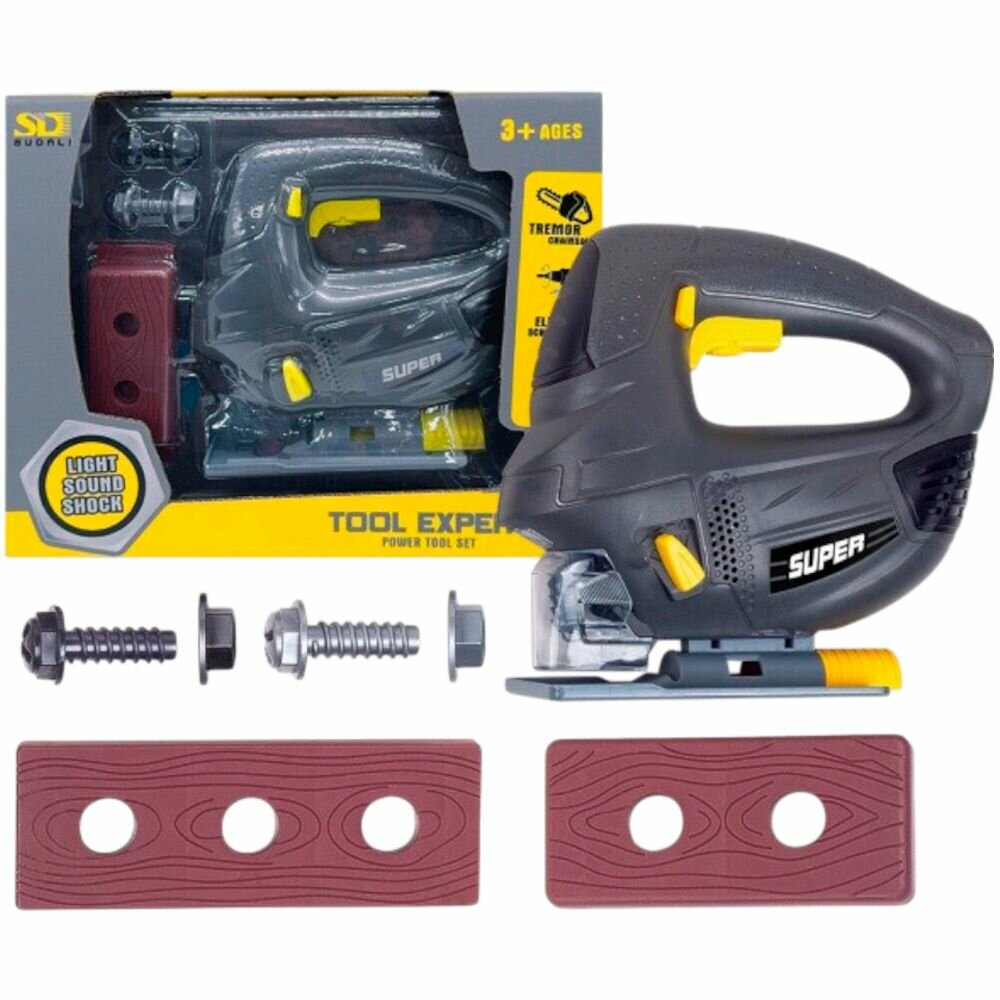 Набор игрушечных инструментов КНР 6817-1, "Лобзик", в коробке, 27х7х22 см