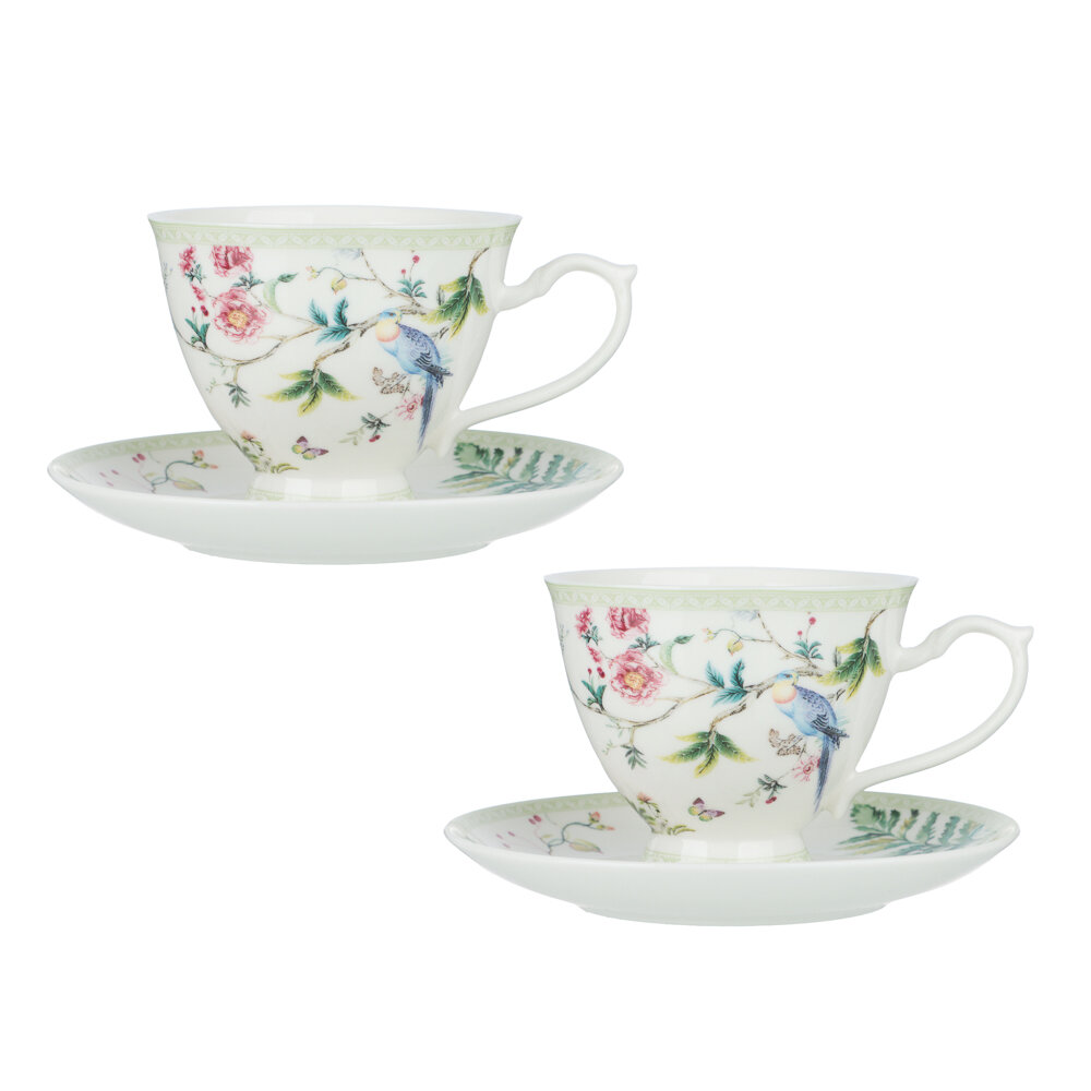 Чайный набор подарочный "Грета" на 2 персоны, 220 мл, фарфор