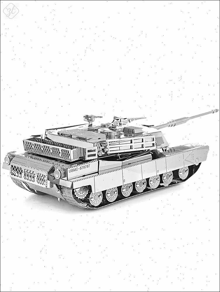 3D - стереоскопическая головоломка из нержавеющей стали DIY креативная модель танка Абрамс