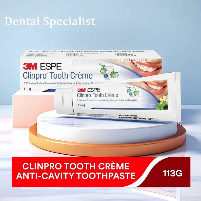 Зубная паста против кариеса 3M Clinpro Tooth Creme 0,21% NaF , ваниль и мята, 113g,1 бутылка