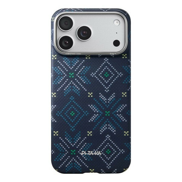 Чехол Pitaka Threads of Winter (Ultra-Slim) Case для iPhone 17 Pro 6.3" (CP1701BP) Navy