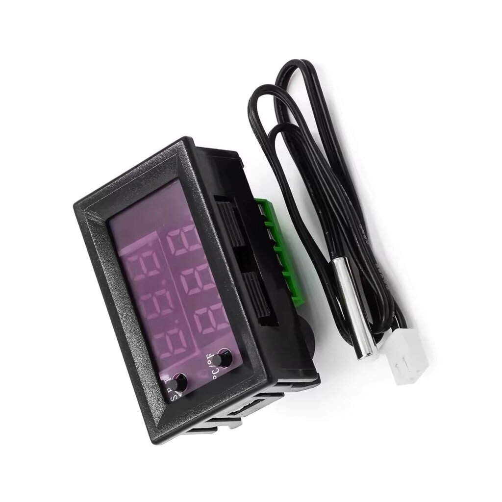 Интеллектуальный электронный регулятор температуры 12V с программируемым красно-синим двухцветным светодиодным дисплеем