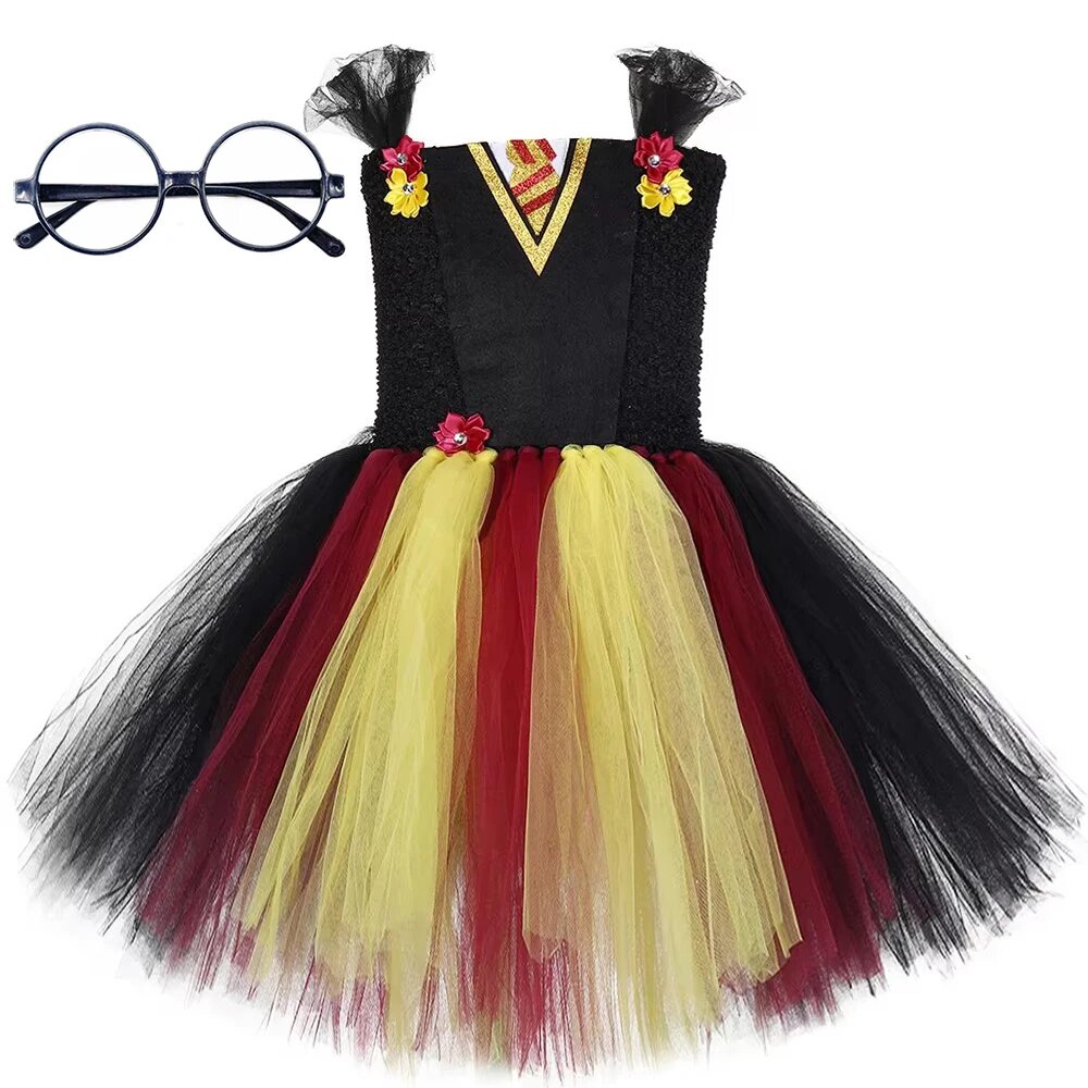 Детский костюм Гарри Поттера для девочек 18 млн, Dress with Glasses