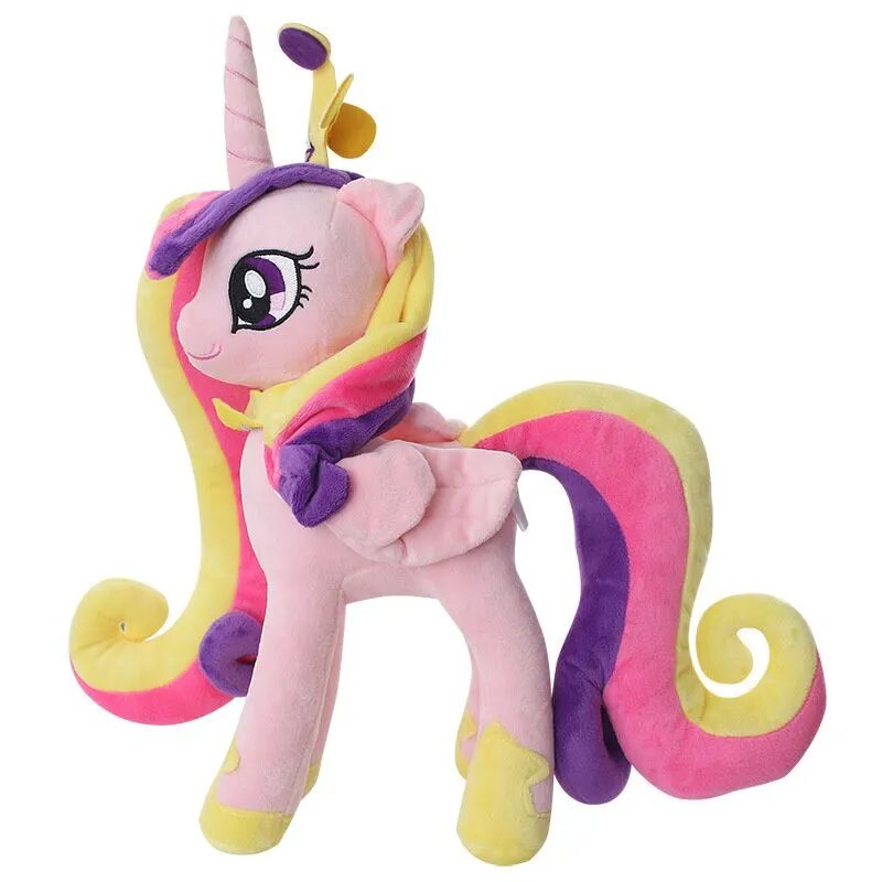 Кукла единорог пони плюшевая игрушка, My Little Pony, высота 31 см, полипропиленовый хлопок, кремовый