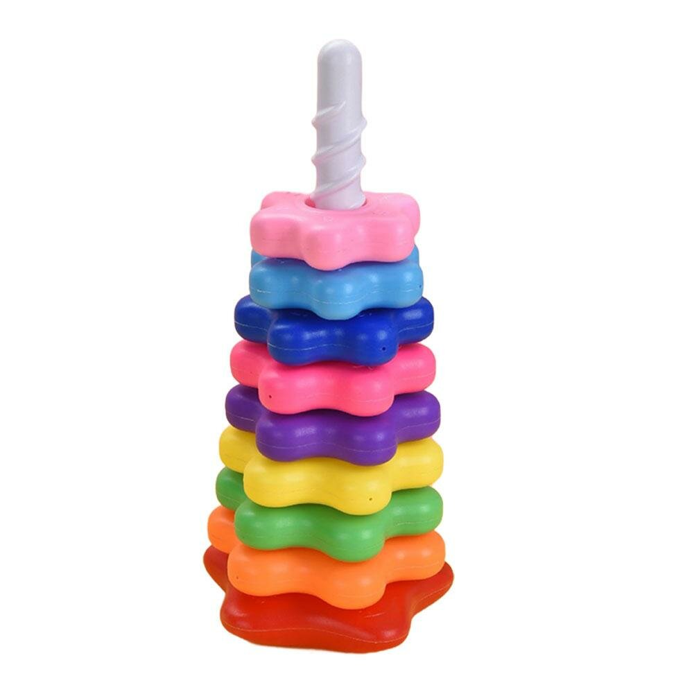 Деревянная радужная башня , развивающая игрушка для детей от 3 лет, подарок на день рождения