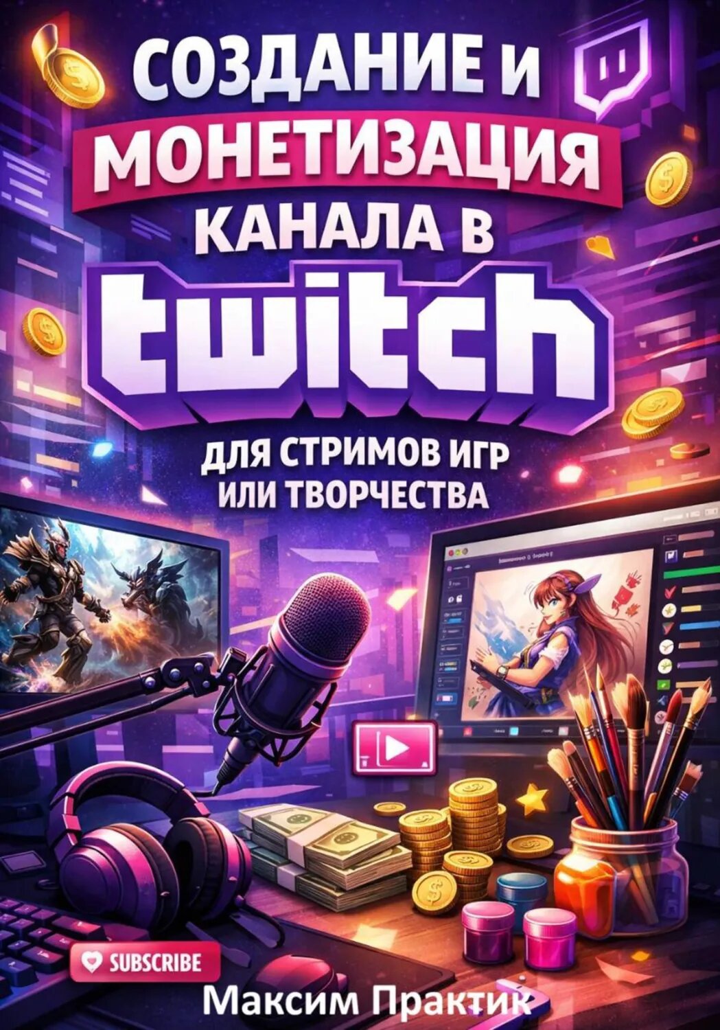 Создание и монетизация канала в twitch для стримов игр или творчества [Цифровая книга]