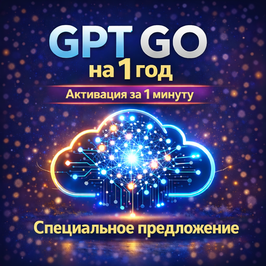 GPT GO — годовая подписка на ИИ | 12 месяцев максимальных возможностей