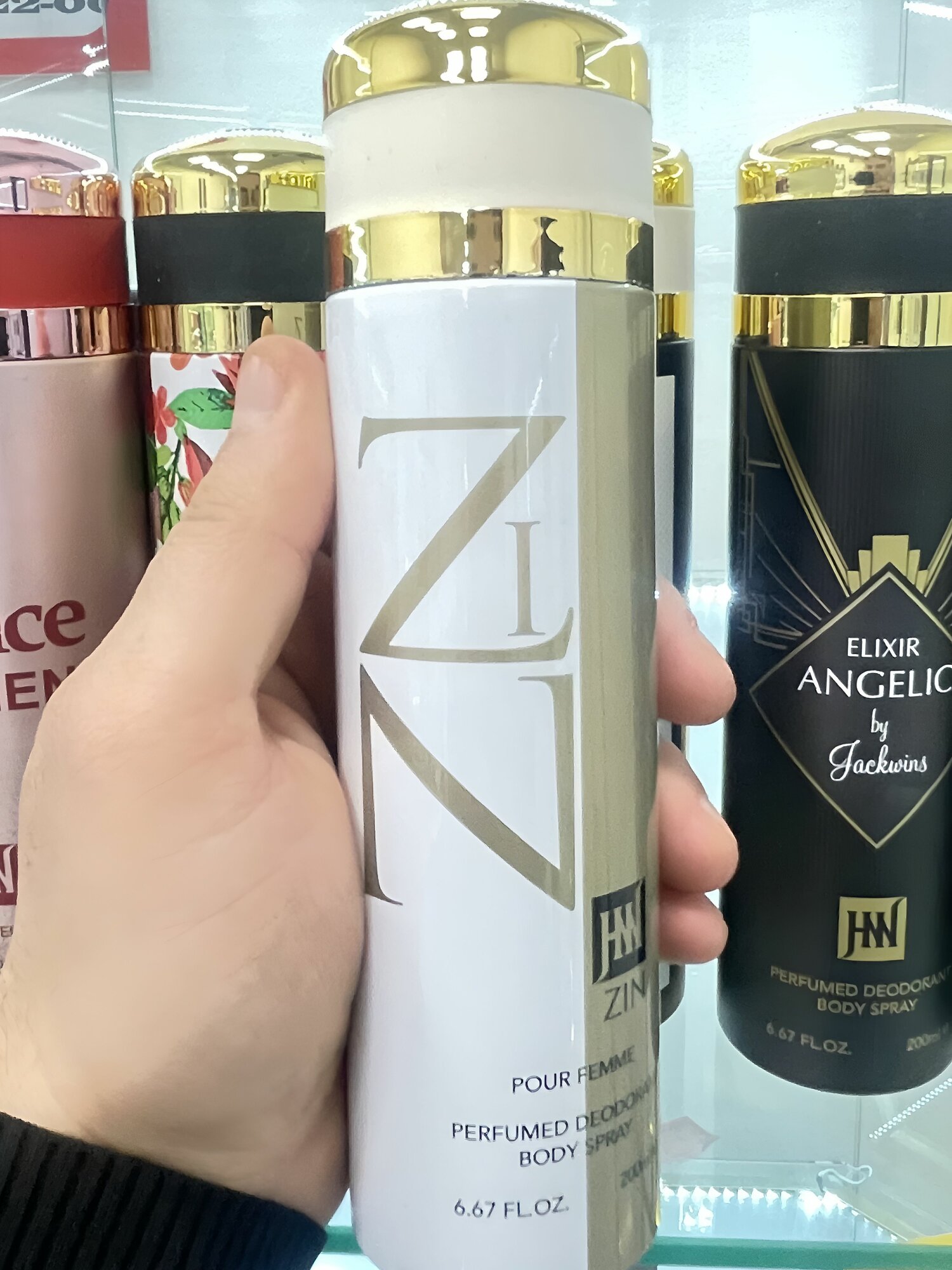 ZIN Johnwin POUR FEMME, парфюмированный дезодорант, спрей для тела 200 мл