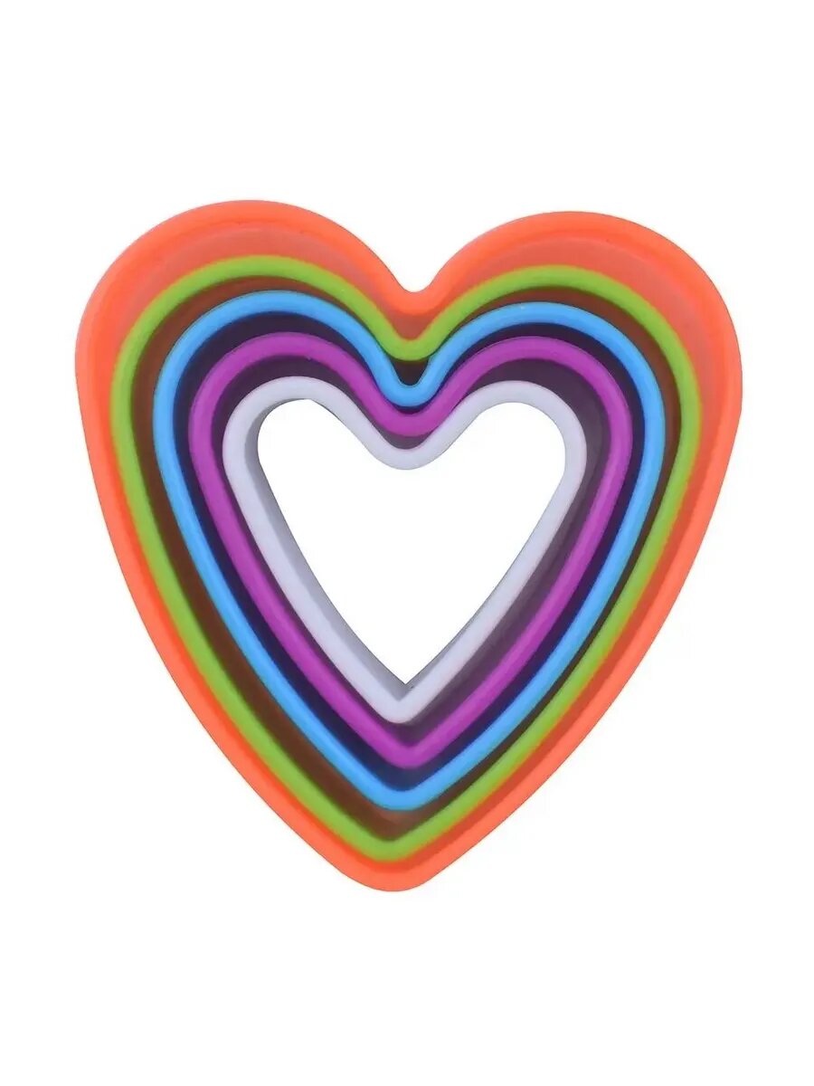 Набор форм для печенья 'Сердце' — 5 шт.