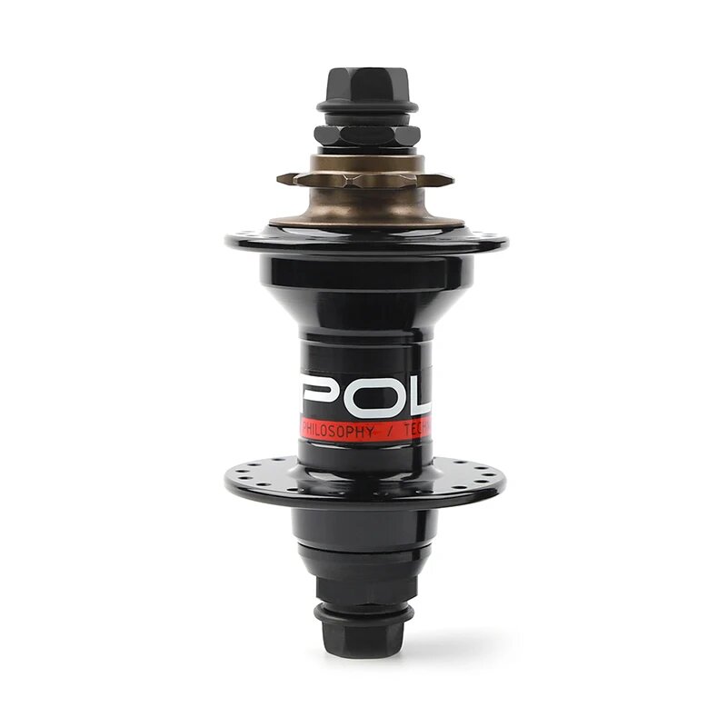 POLSO BH014 Ступицы BMX черные/серебряные Черный, Black Rear hub
